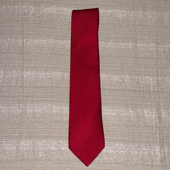 croft & barrow | Accessories | Croft Barrow Red Subtle Striped Tie ...